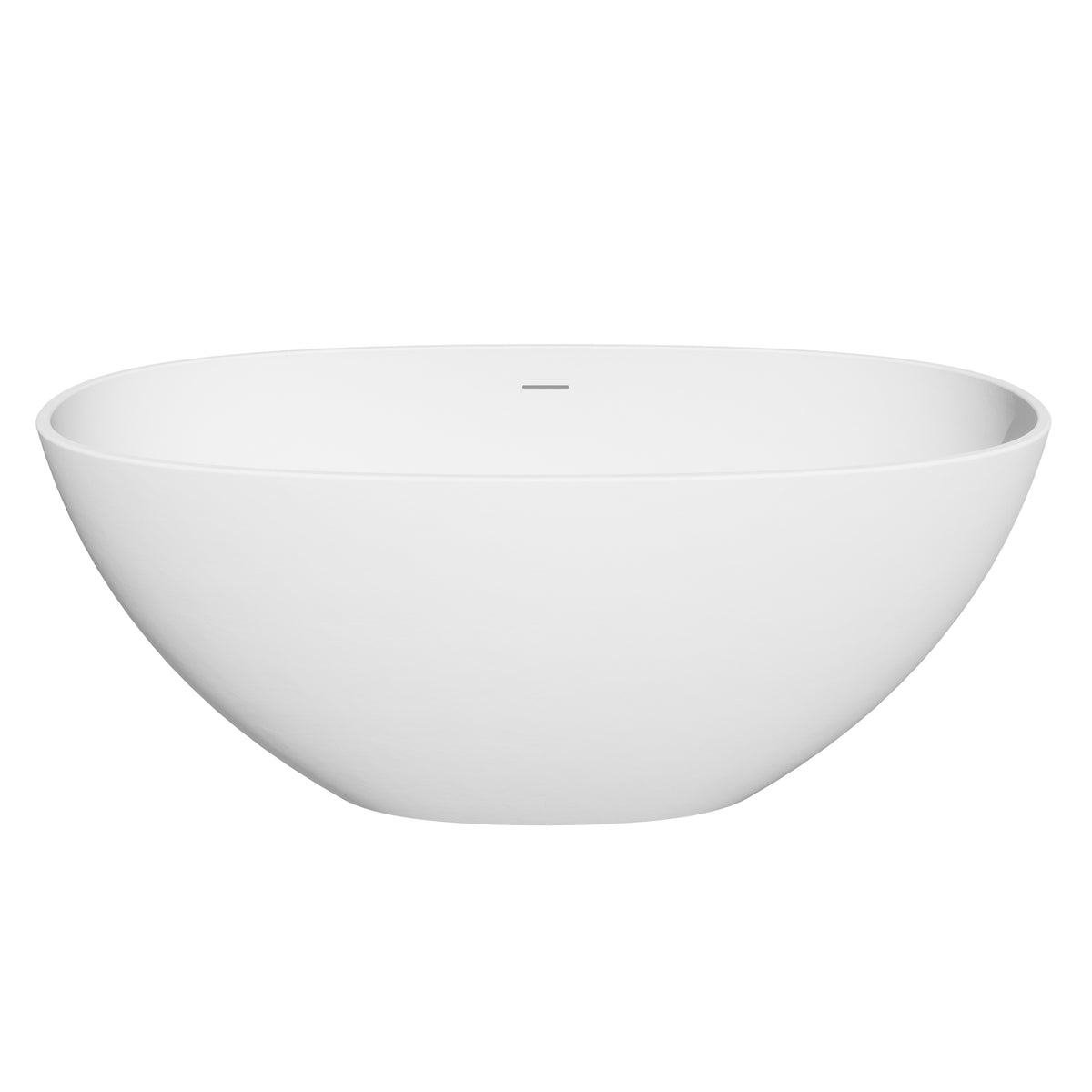 Euston Solid Surface Soaking Bathtub in Matte White with Matte White D – Altair Design USA