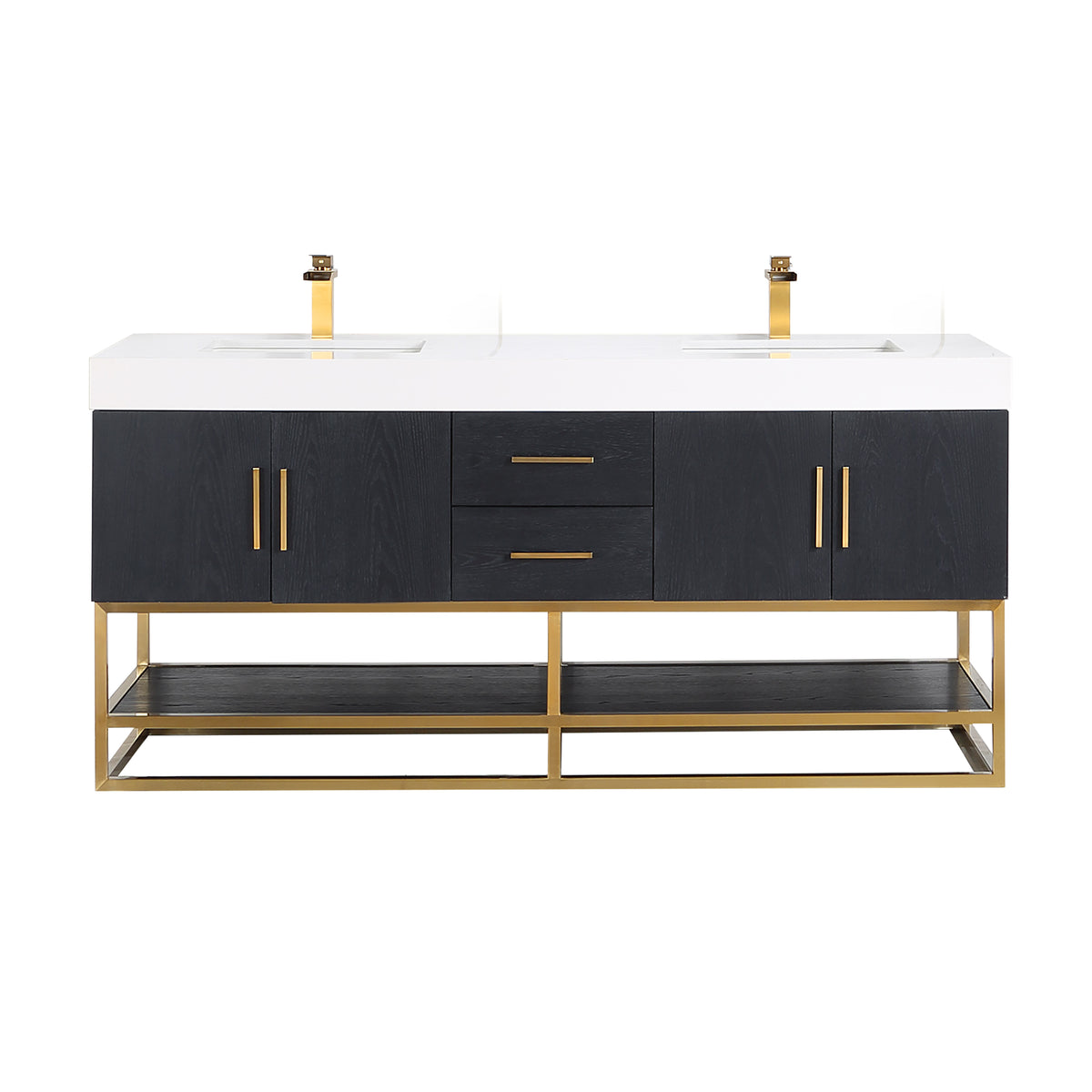 Bianco 72"/84" double vanity with top – Altair Design USA