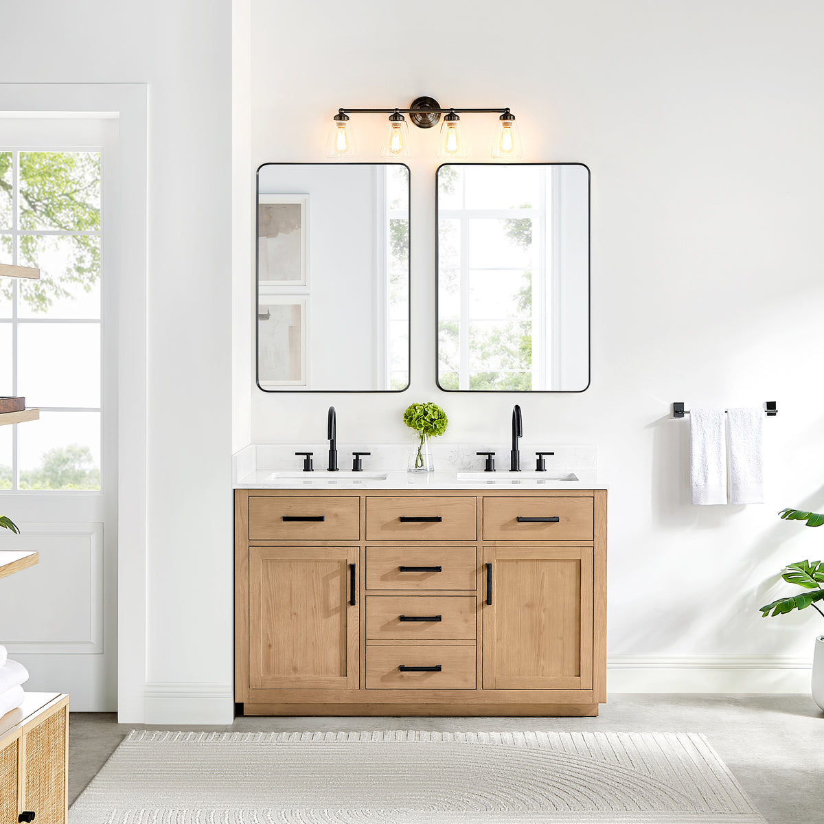 Gavino 54" double vanity with top – Altair Design USA