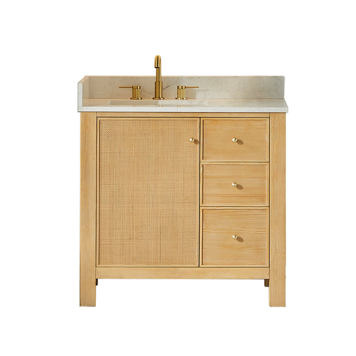 Cedar 36"/48"/60"/72" single/double vanity with top – Altair Design USA