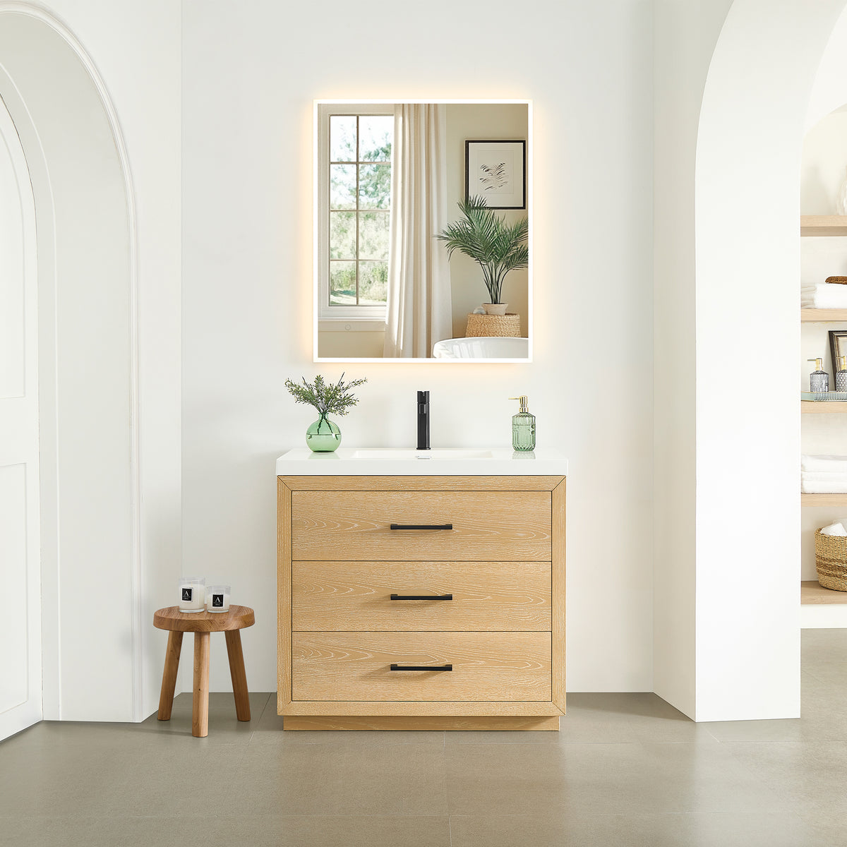Sigrid 36"/48"/60"/72" single/double vanity with top – Altair Design USA