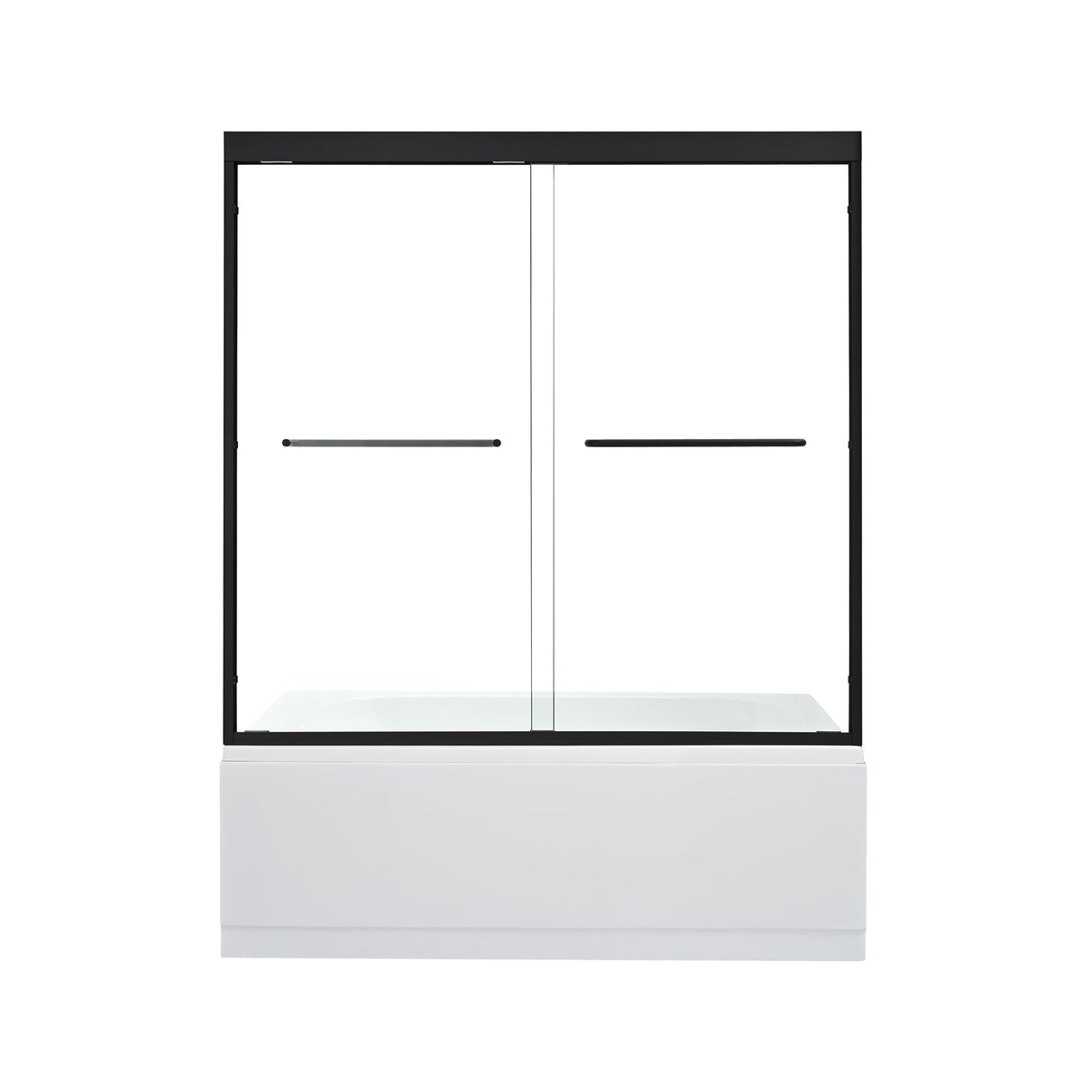Ennis 60" W x 58" H By Pass Framed Tub Door with Clear Glass – Altair ...