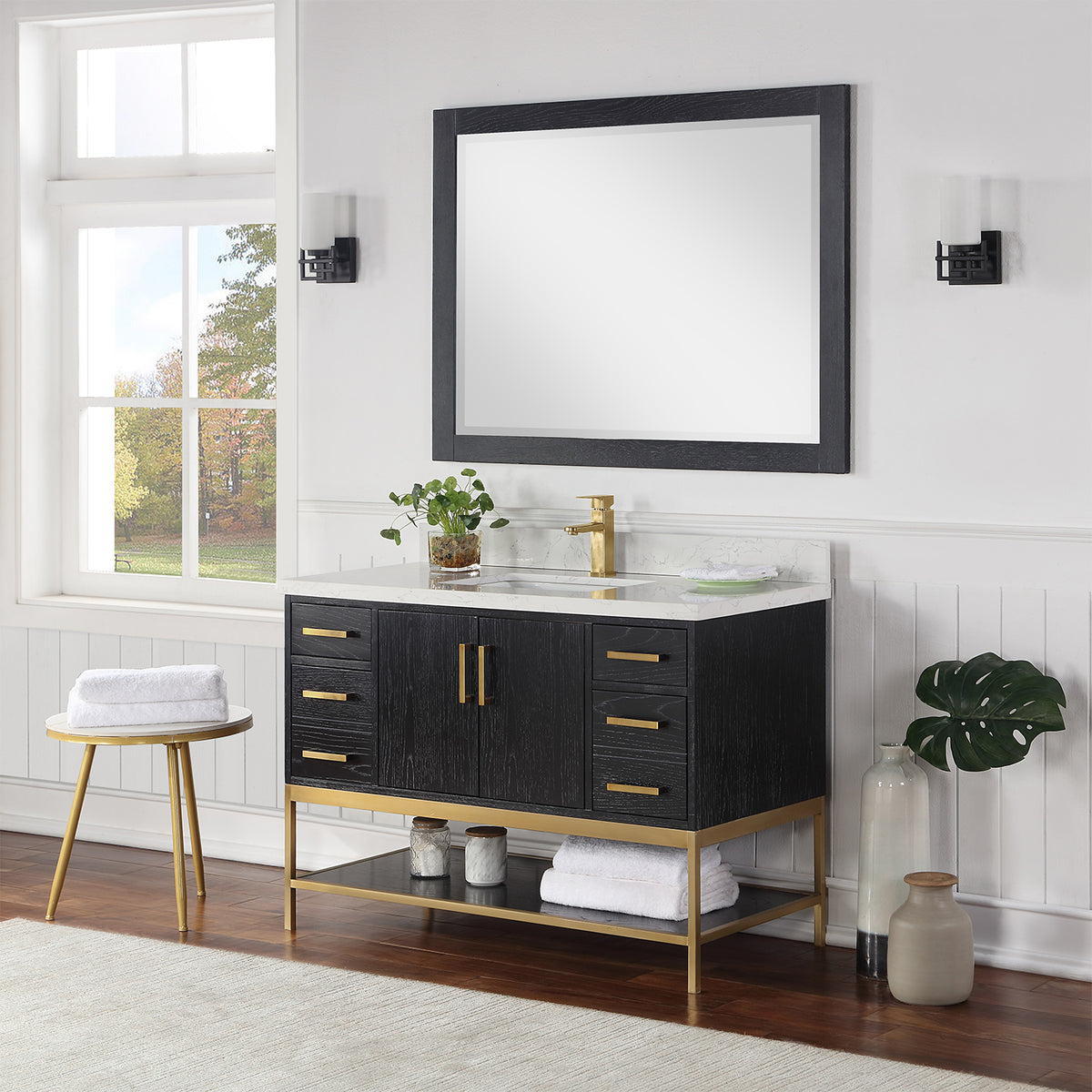 Wildy 48" single vanity with top – Altair Design USA